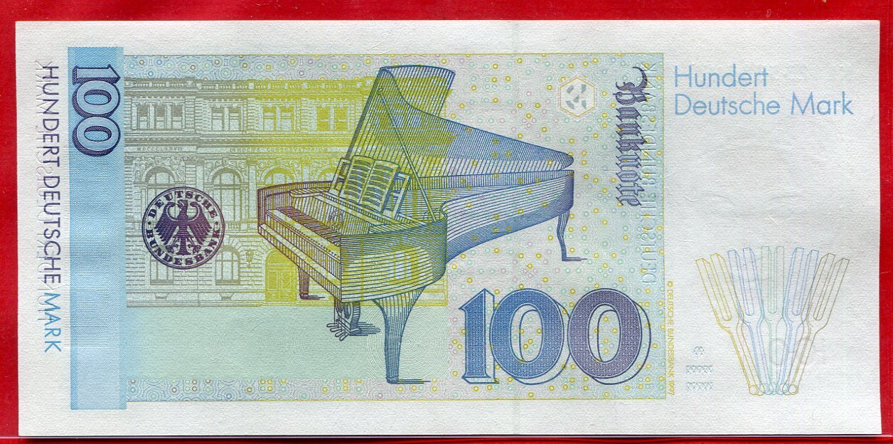 Bundesrepublik Deutschland 100 Deutsche Mark 1996 Clara Schumann ...
