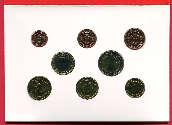 3,88 Euro 2001 Offizieller Monaco-Satz BU in blister | MA-Shops