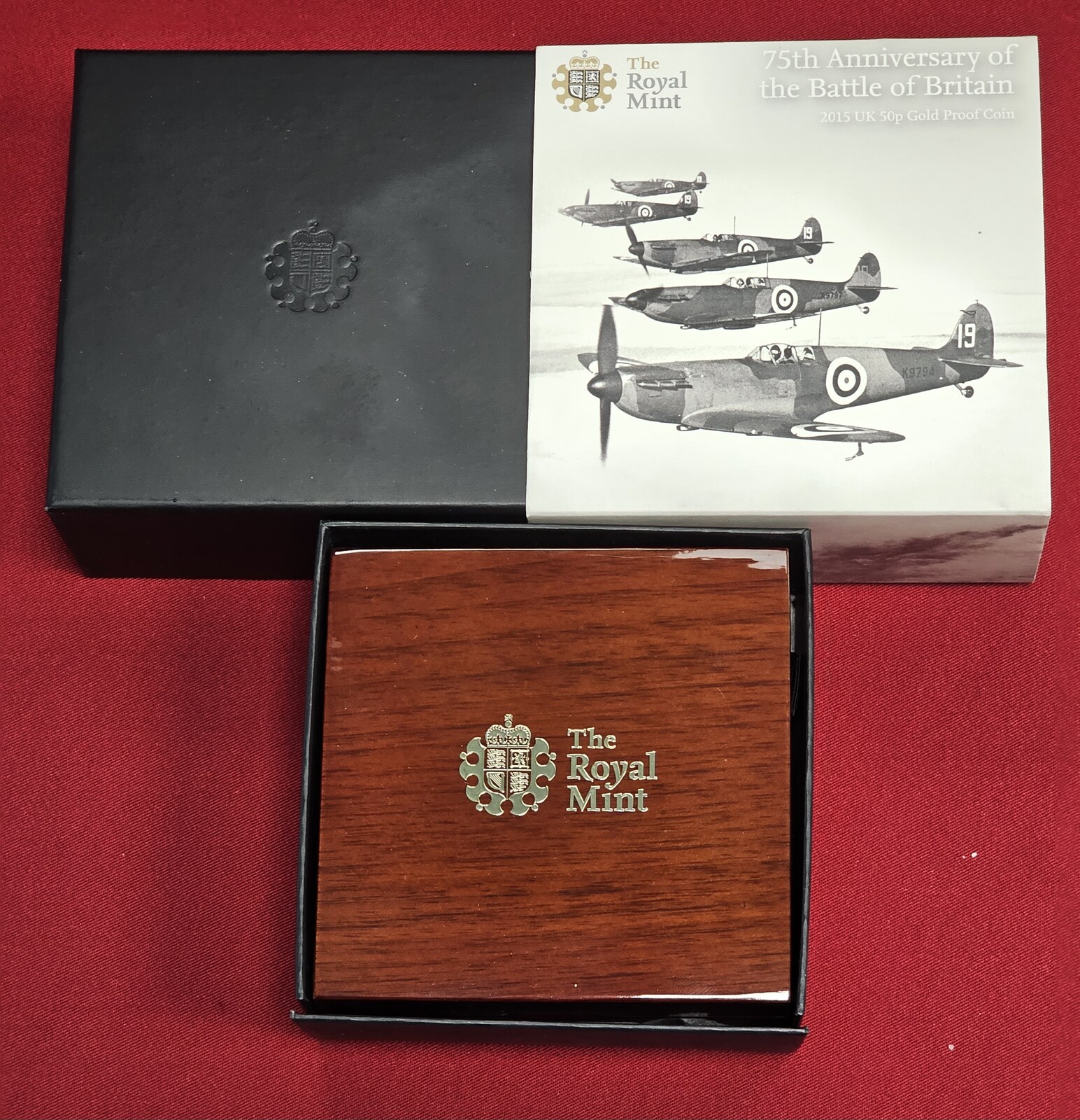 England Großbritannien United Kingdom 50 Pence Gold 2015 75th ...