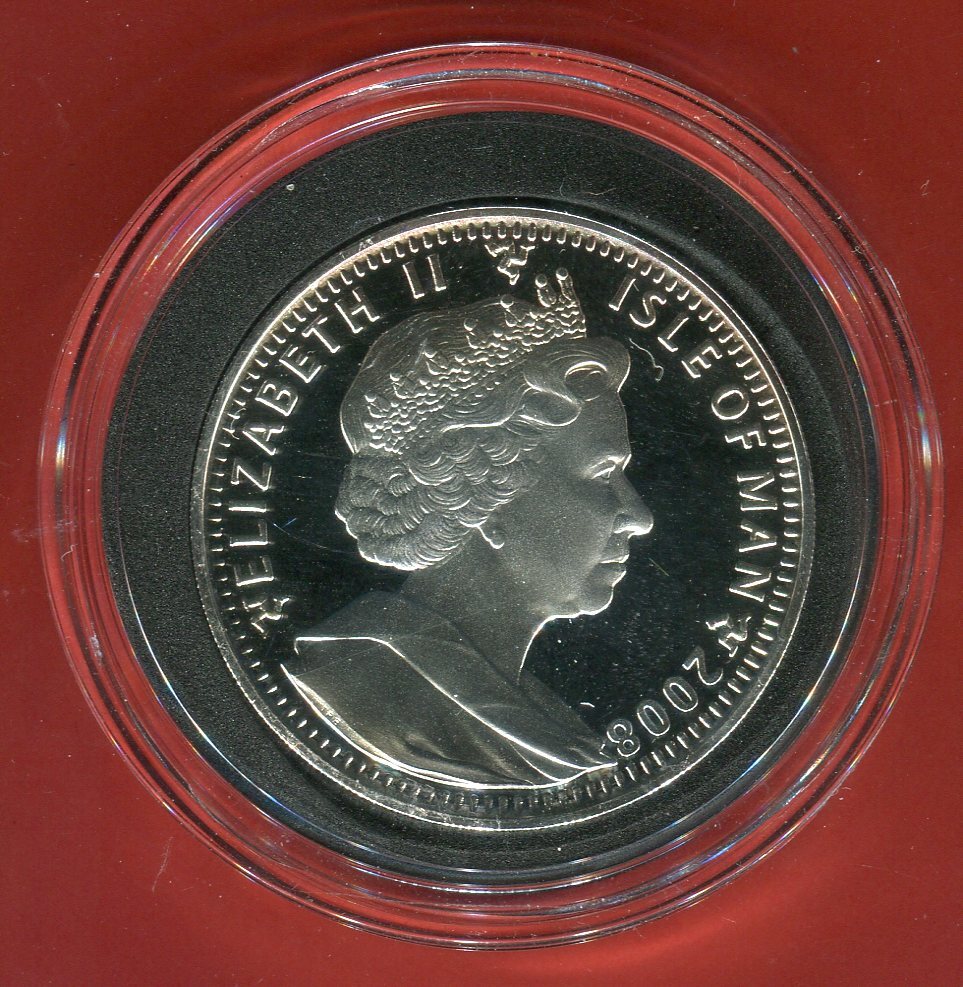Insel Man, Isle of Man 2 Crowns Silbermünze 2008 The Seven Wonders of ...