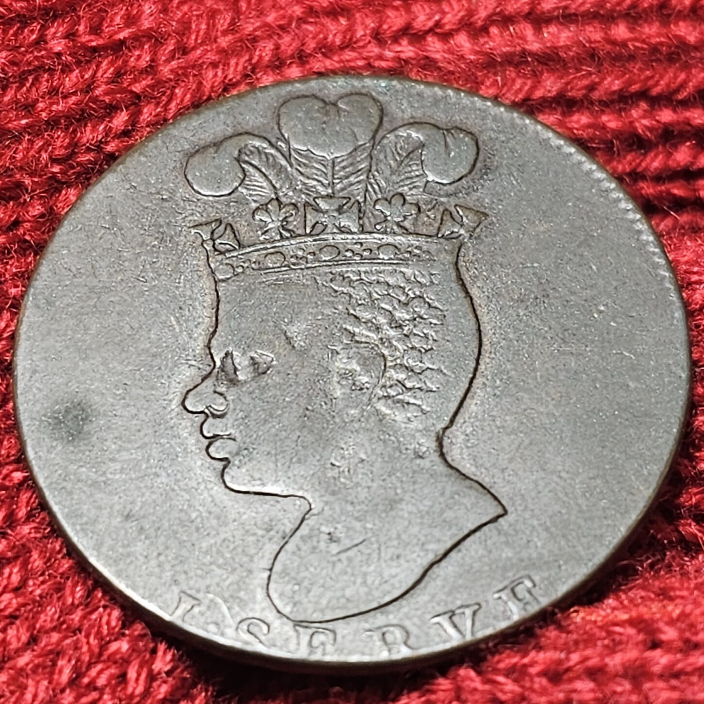 Barbados 1 Penny 1788 Pineapple Penny F/VF toned | MA-Shops