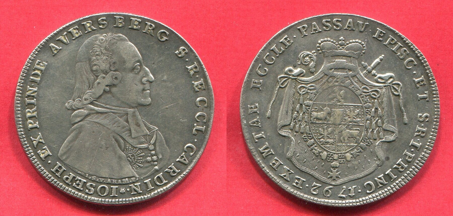 Passau Bistum Taler 1779 Leopold Ernst Joseph Graf von Firmian 1763 ...