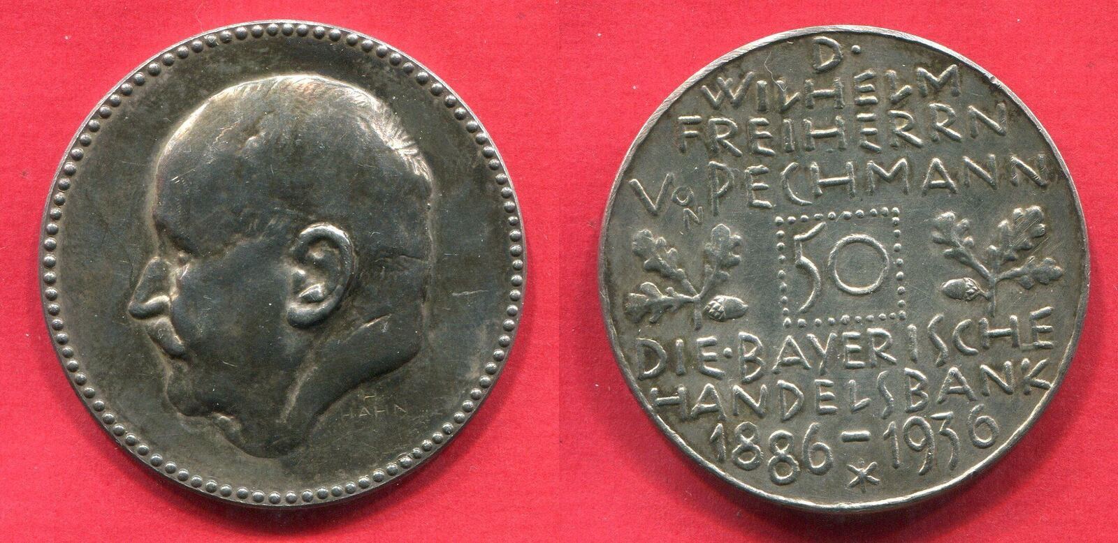 Deutschland Bayern Silbermedaille mit alter Box 1936 Bayerische ...