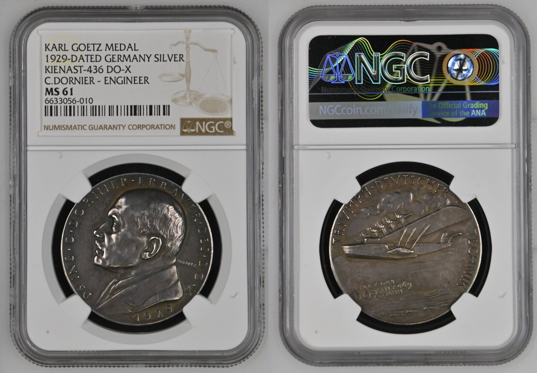 Karl Goetz Deutschland Weimarer Republik Germany Silvermedal ...