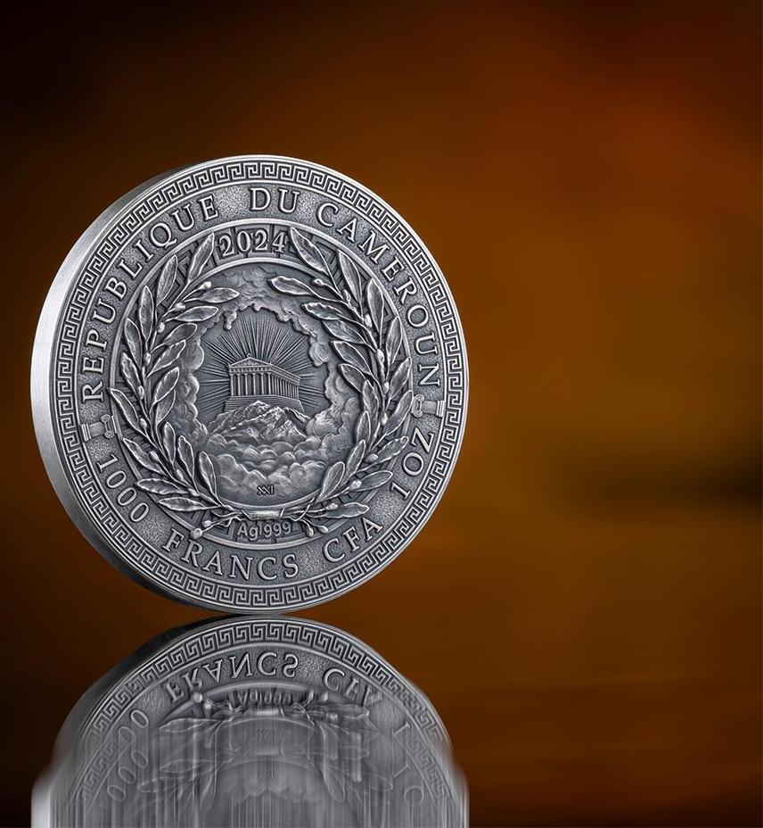 SPHINX Great Greek Mythology 1 Oz Silver Coin 1000 Francs Cameroon 2024 ...