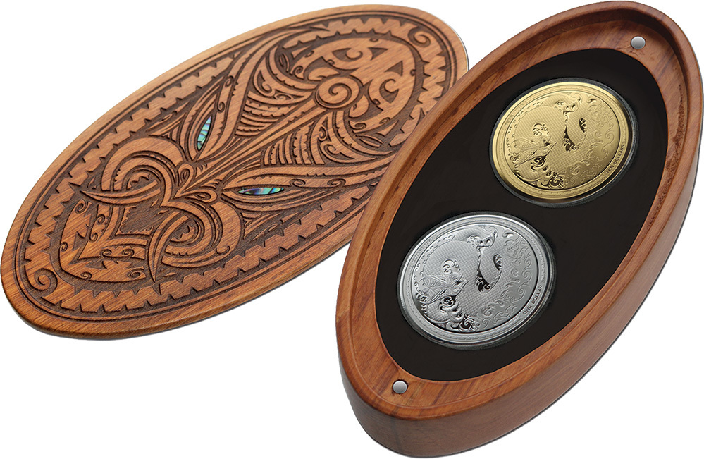 1 Dollar - 10 Dollars MYTHICAL TANIWHA Maori Tekau Tara Set 2x1 Oz ...