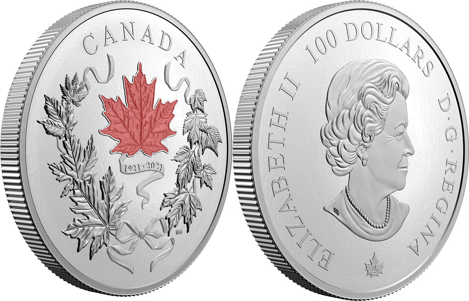 100 Dollars OUR NATIONAL COLOURS 100th Anniversary 10 Oz Silver Coin ...