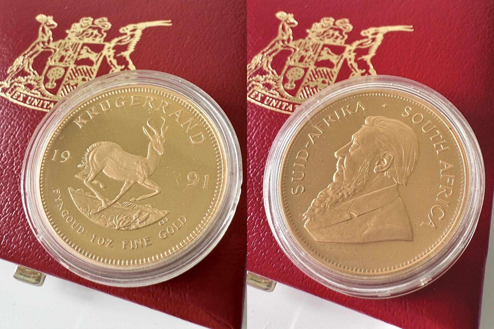 Südafrika Krügerrand Krugerrand 1991 1oz Proof Gold Coin | MA-Shops