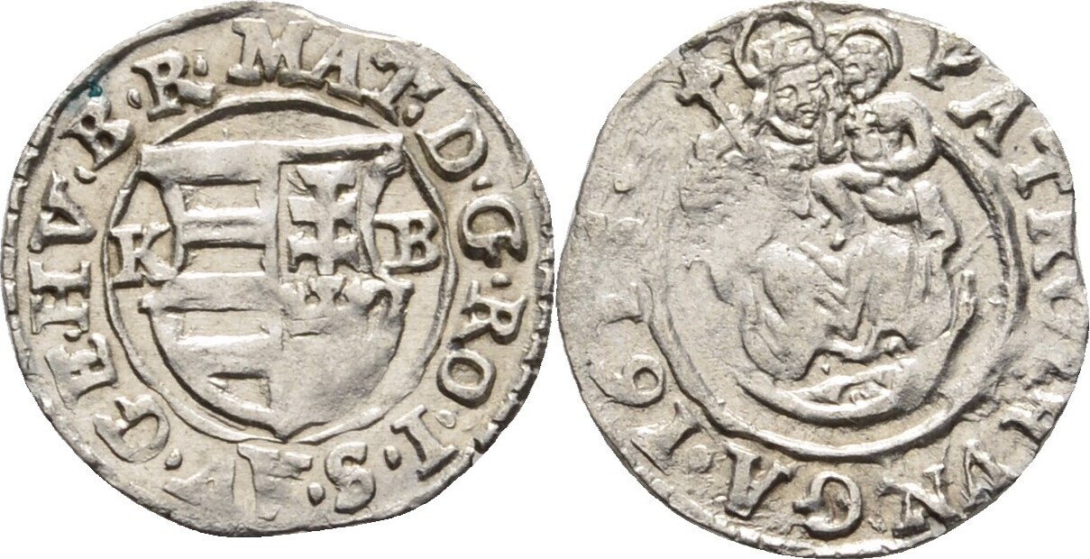 RDR Ungarn Kremnitz Denar 1619 Matthias II, 1608-1619 VF | MA-Shops