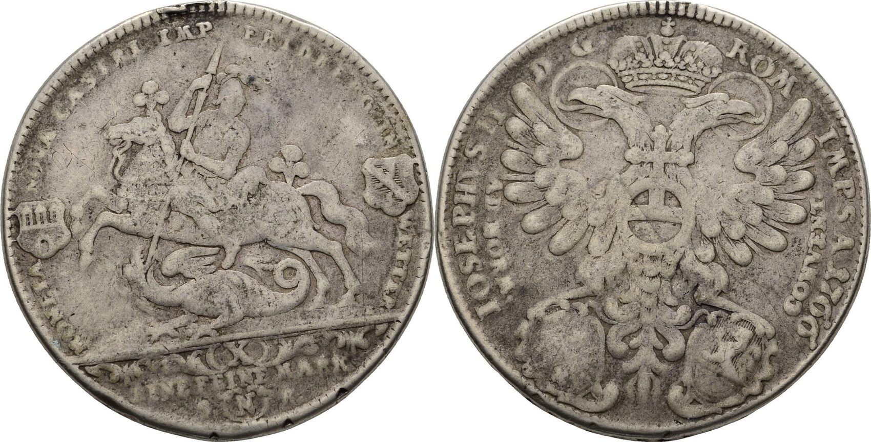 Friedberg Taler 1766 Franz Heinrich von Dalberg, 1755-1776. Henkelspur ...