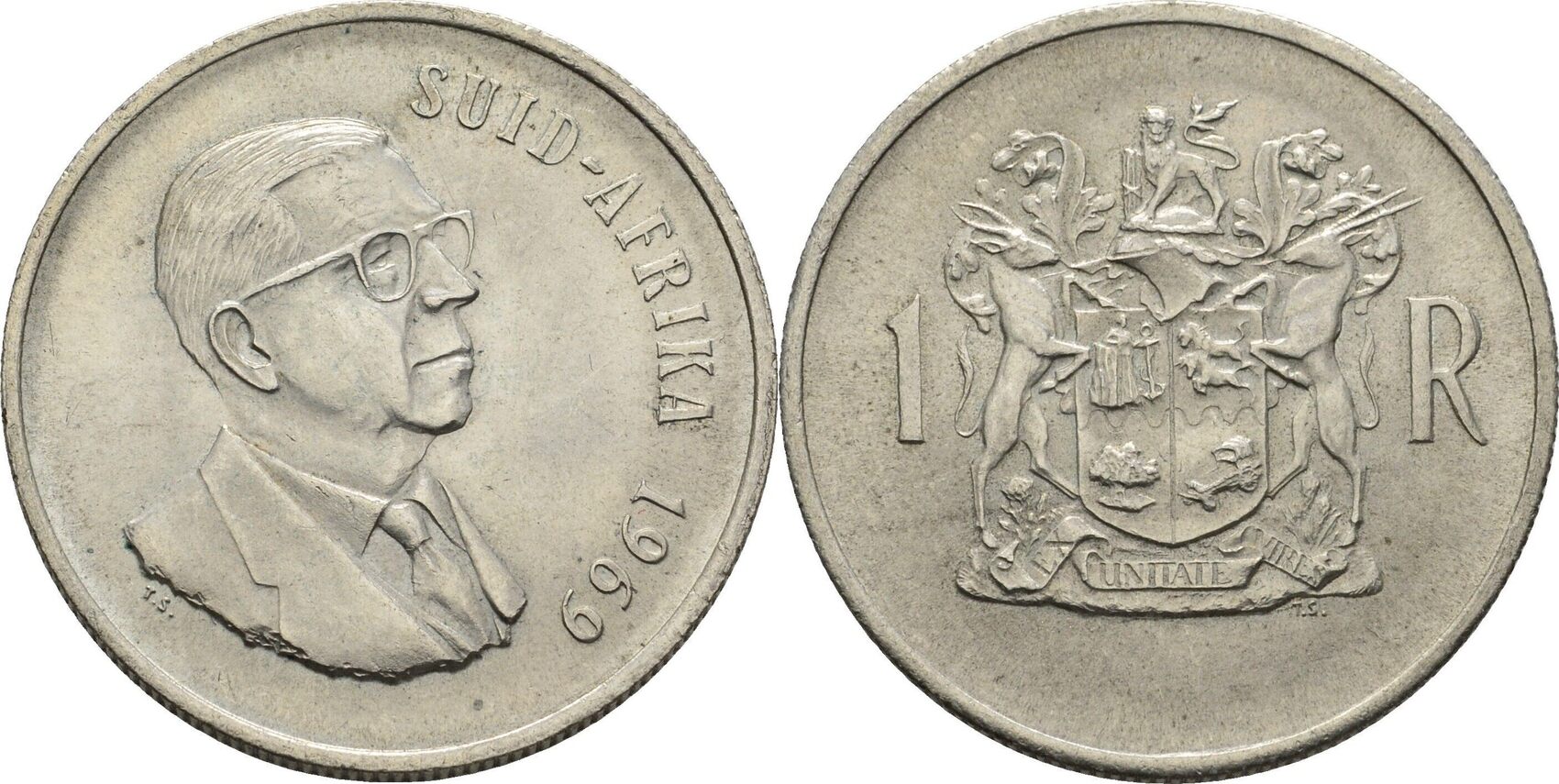 Südafrika 1 Rand 1969 EF | MA-Shops