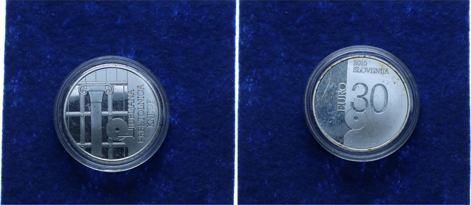 Slowenien 30 Euro 2010 Ljubljana – Welthauptstadt des Buches Proof in ...