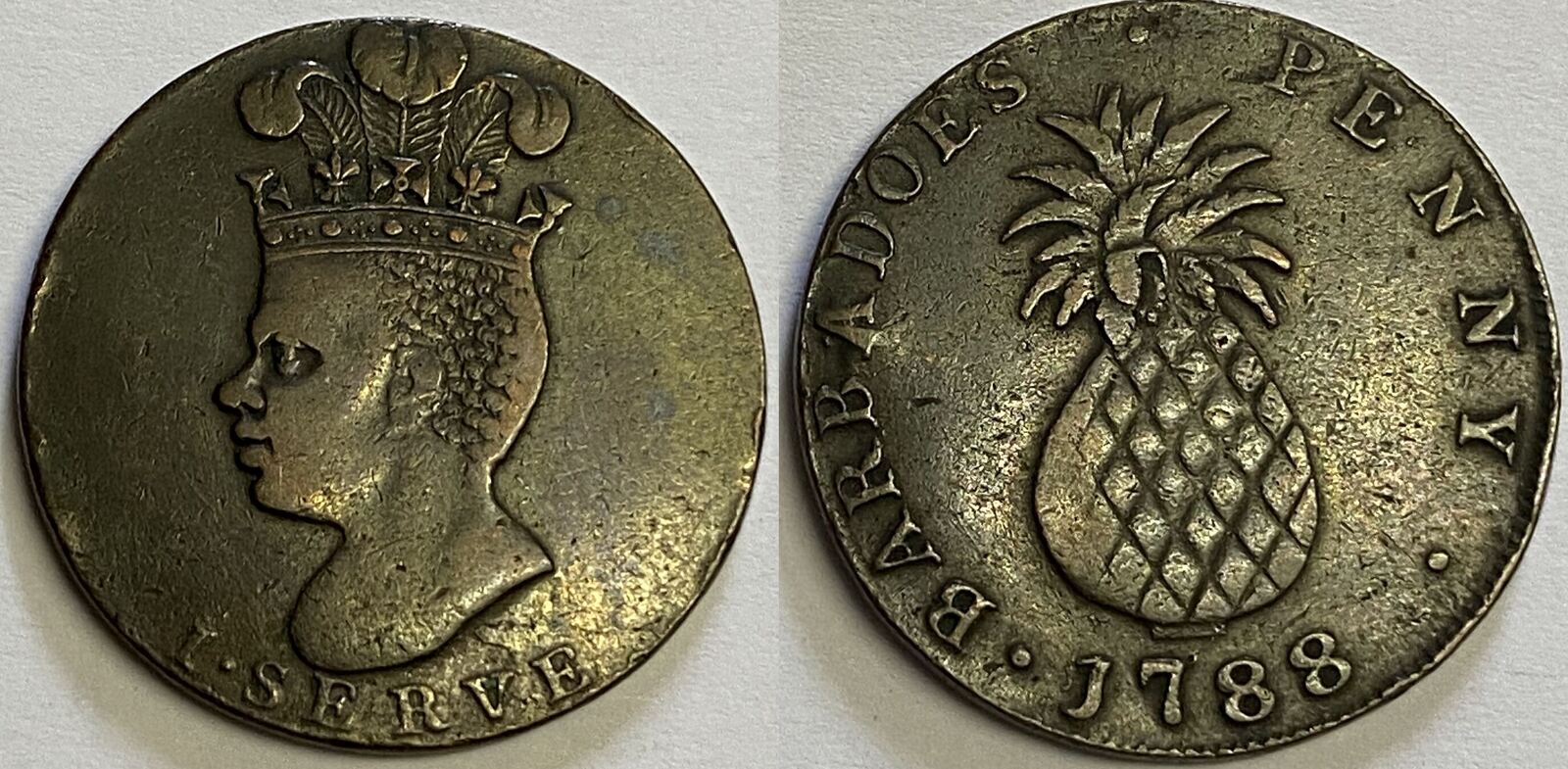 Barbados Penny token 1788 ZF | MA-Shops