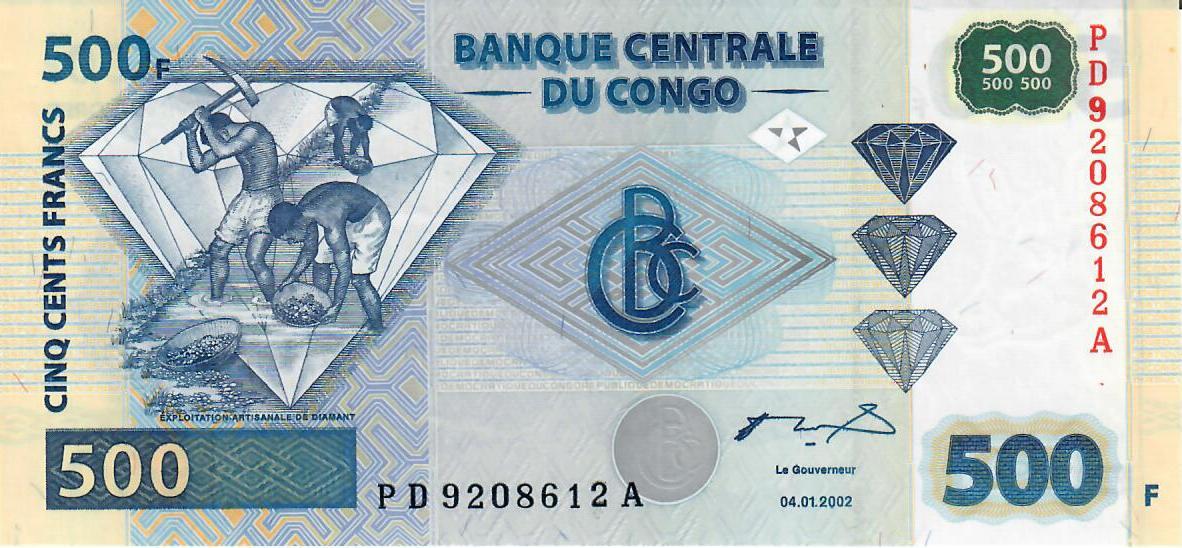 Kongo 500 Cinq Cents Francs 2002 Banknote Geldschein Unc MA Shops kongo-500-cinq-cents-francs-2002-banknote-geldschein-unc-ma-shops