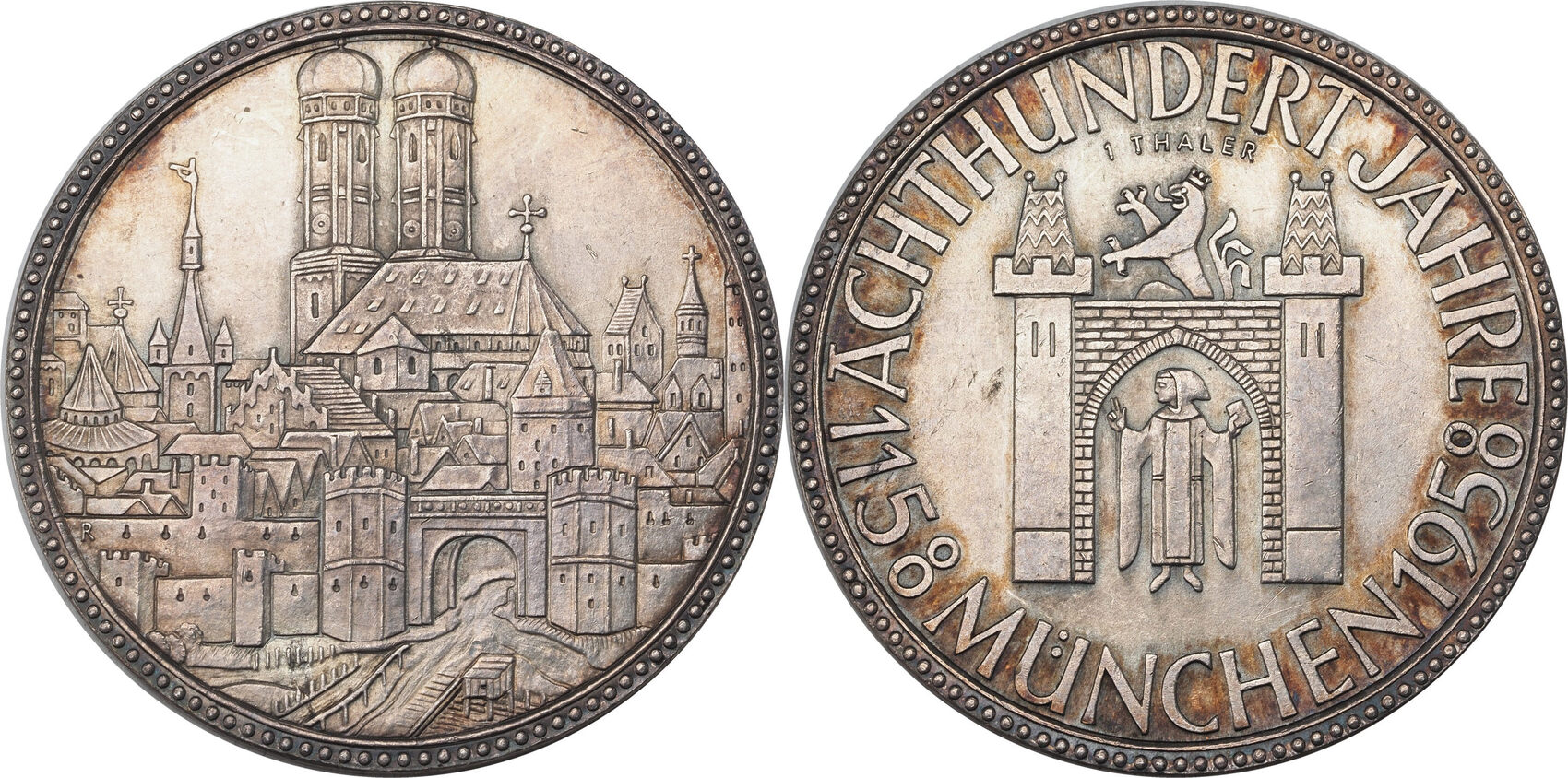 Bavaria Fantasy Thaler 1958 Maximilian III Joseph. Madonnentaler ...