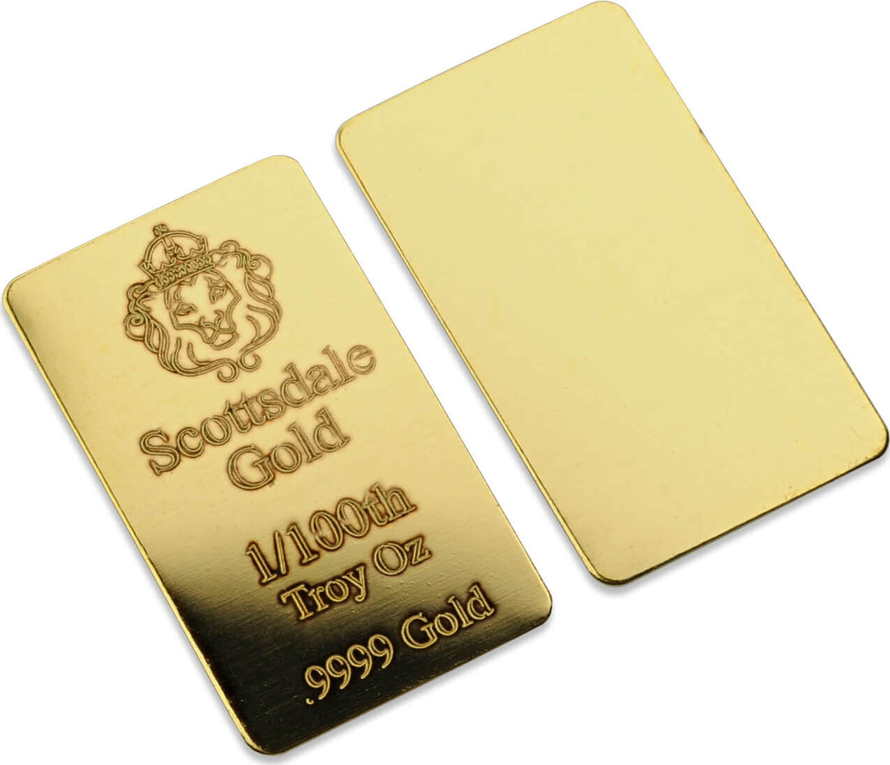 USA 2021 Scottsdale Mint Lion 1/100 oz Goldbar Finegold Brilliant ...