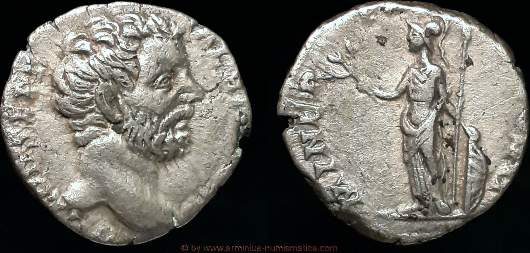 Roman Empire Denar 194-195 n. Chr. Clodius Albinus Caesar VF | MA-Shops