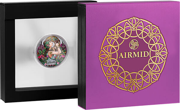 Airmid Goddesses of Health 50 g Antique finish Silver Coin 5 Cedis ...